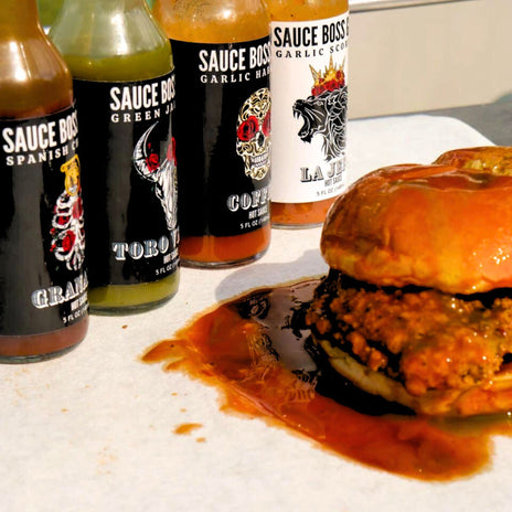 Sauce Boss Gang best sellers of hot sauce and seasoning!